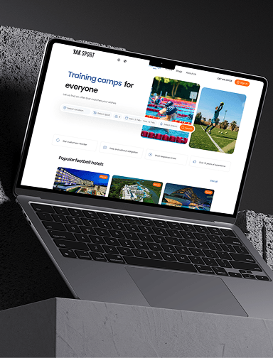 Yak Sport Platform for organizing premium sports training camps with ...